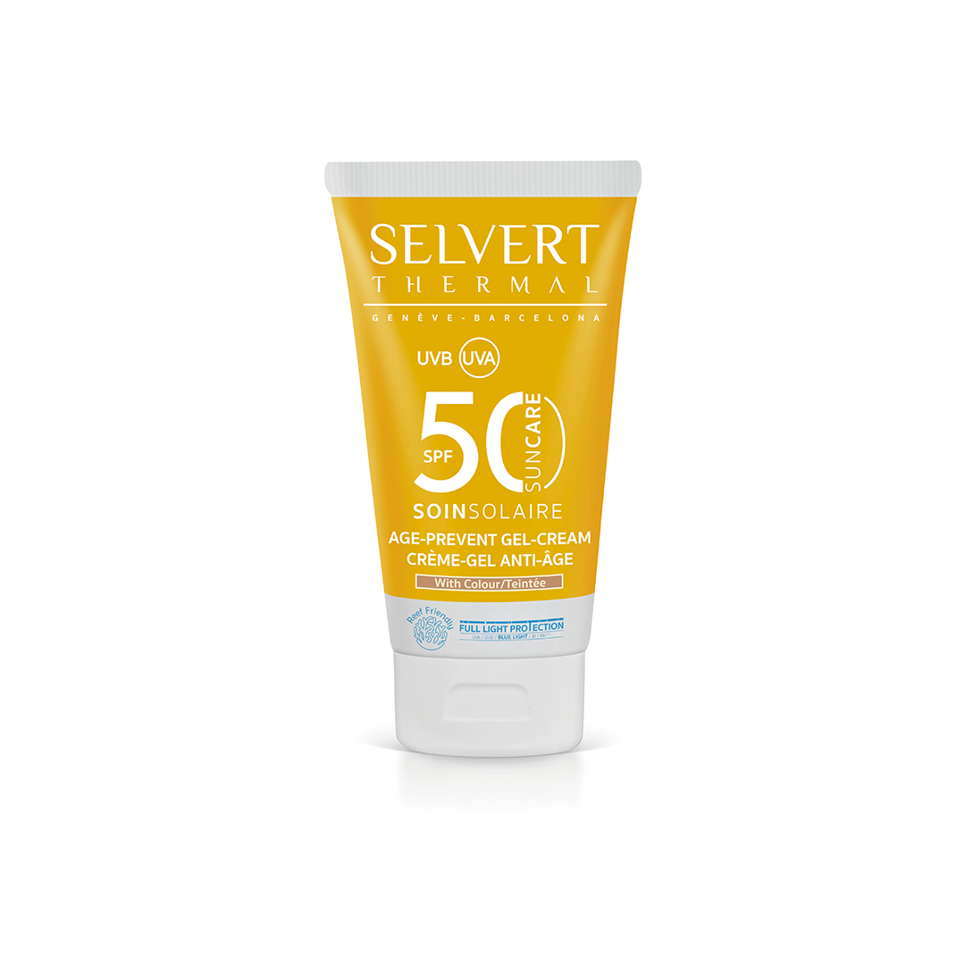 SUN CARE-Gel-crème Sun Care Anti-âge teintée (SPF50) – Novyco